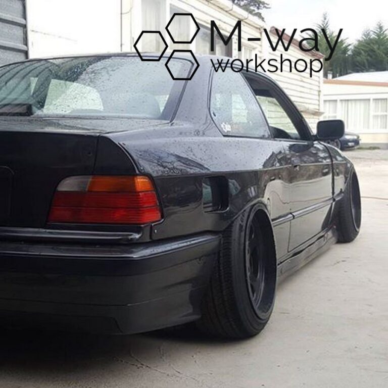 BMW E36 Coupe Overfenders Set: V1 Front+35mm / V1 Rear +45mm – Mway ...