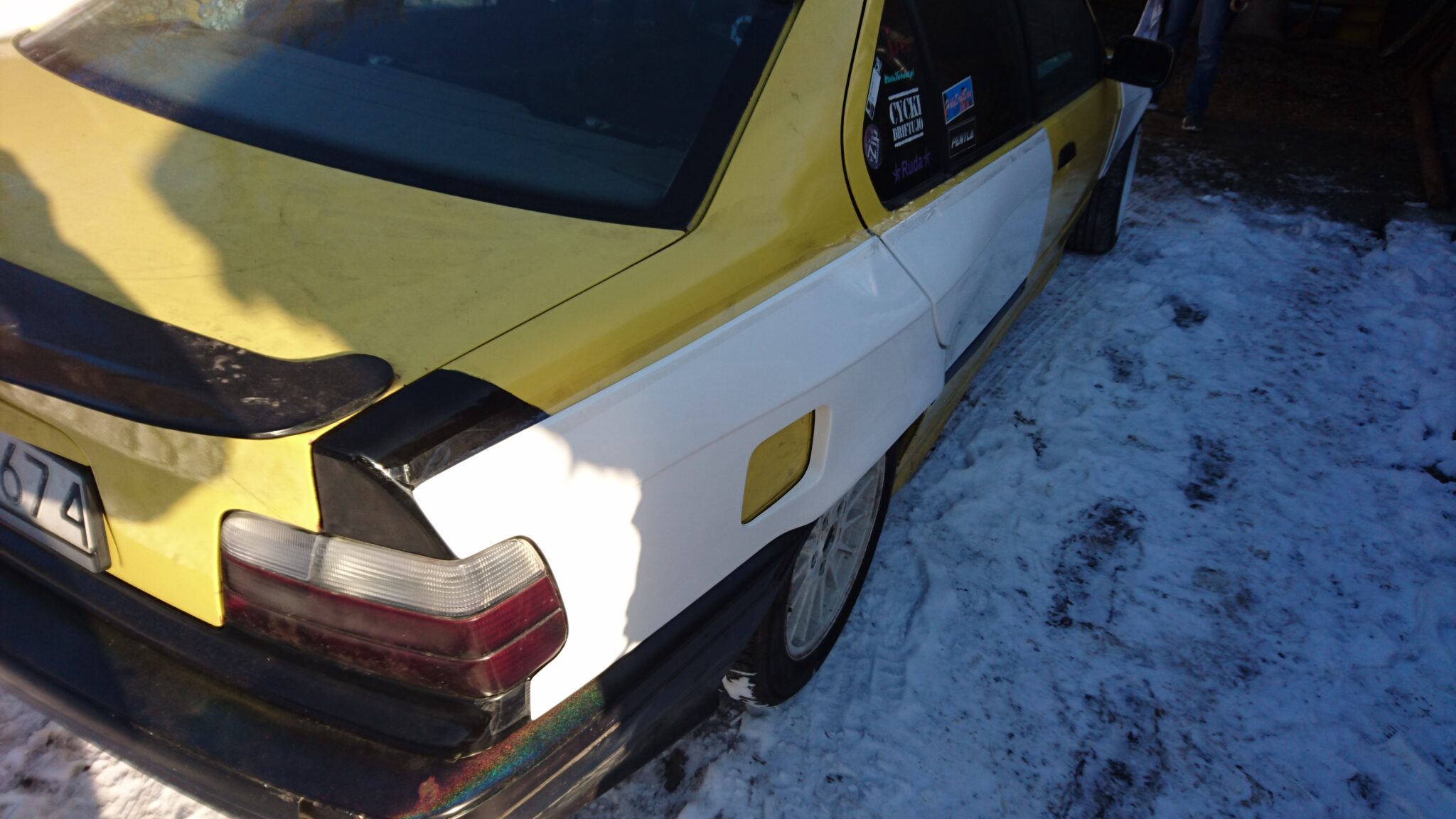 BMW E36 SEDAN V1 REAR OVERFENDERS WITHOUT DOOR HANDLES +45mm – Mway ...