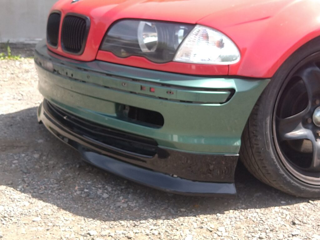 E46 Front Lip pre-lci bumper Rieger style – M-way Workshop