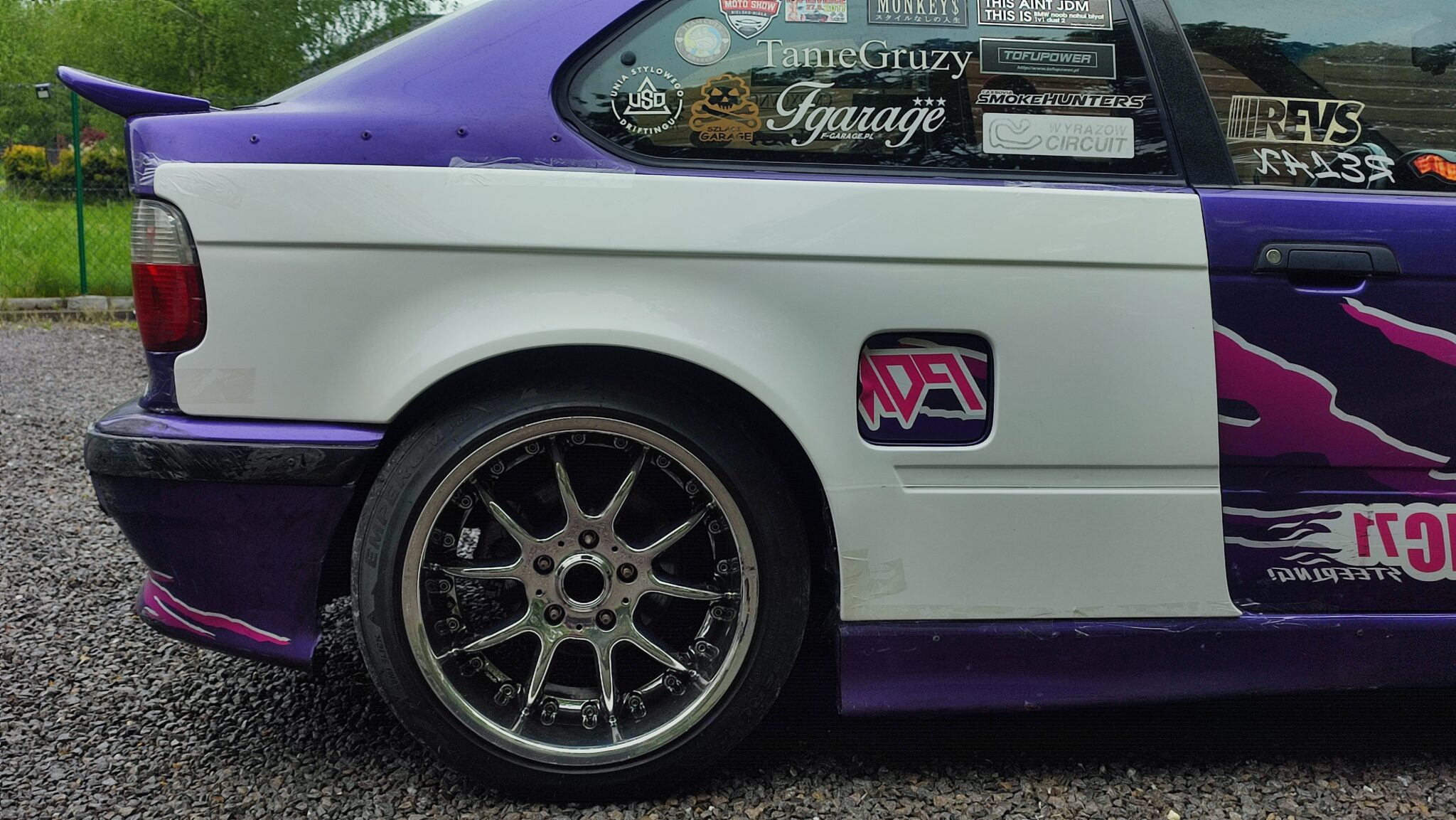 E36 Compact Rear overfender +5cm V1 – Mway Workshop